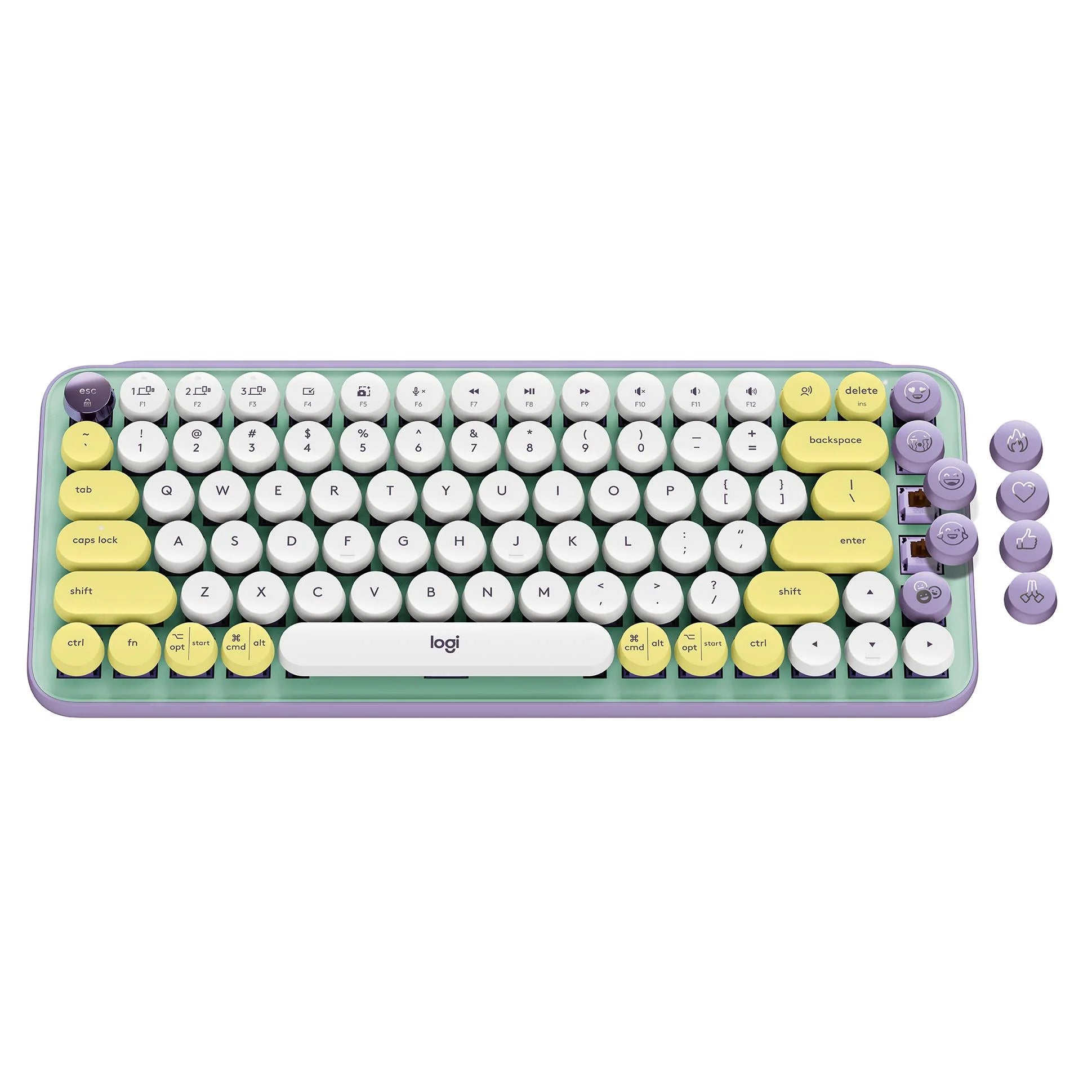 Logitech POP Keys Wireless Mechanical Keyboard with Emoji Keys